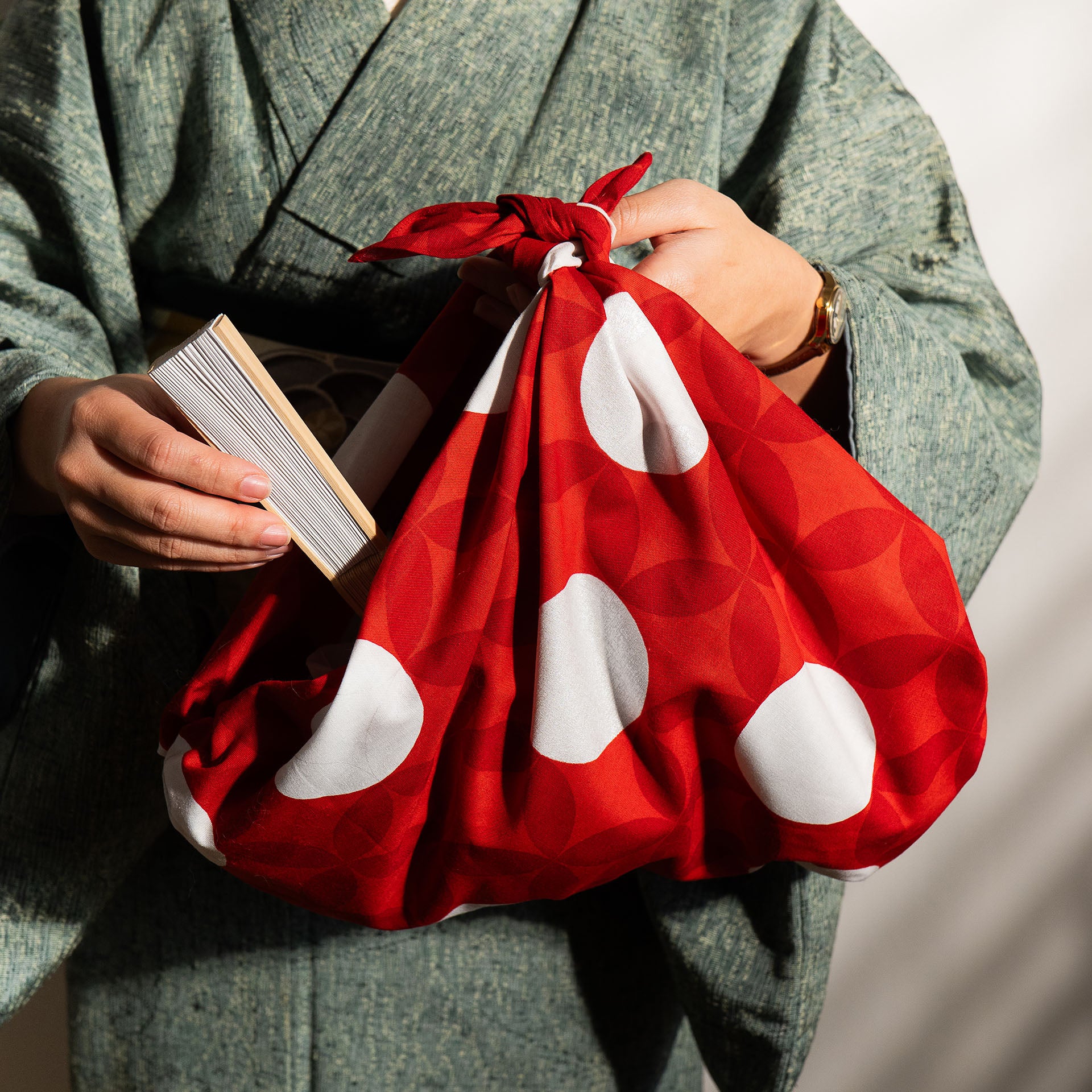 Studio Sakana - Hare Tsutsumi Seven Treasures Pattern Red – With Miles ...